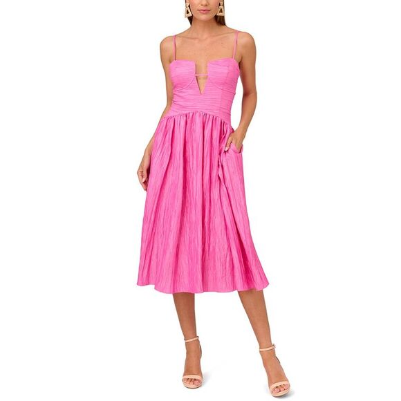 Liv Foster | Dresses | Liv Foster Crinkle Woven Aline Midi Dress | Poshmark